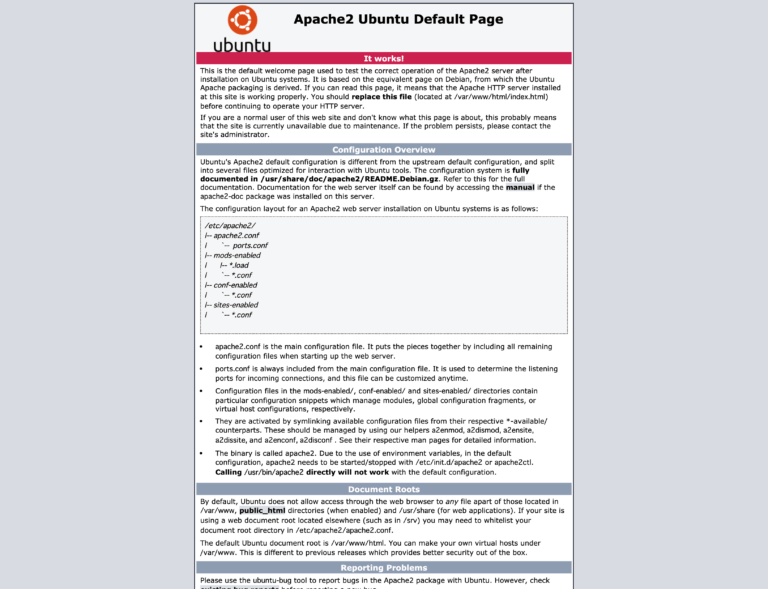 Ubuntu Apache2 でwebサーバを立ち上げる